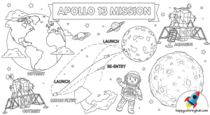 Apollo 13 coloring pages – Happy Coloring Hub – Free Printable Coloring ...