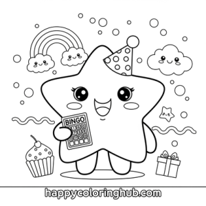 Bingo coloring pages – Happy Coloring Hub – Free Printable Coloring ...