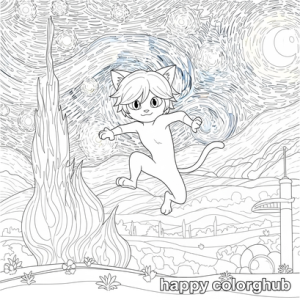 Cat noir coloring pages – Happy Coloring Hub – Free Printable Coloring ...