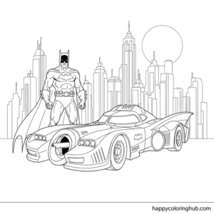 Dark knight batman coloring pages – Happy Coloring Hub – Free Printable ...