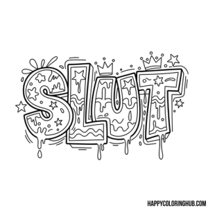 Free printable cuss word coloring pages for adults – Happy Coloring Hub ...