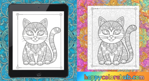 Ipad coloring page for kids – Happy Coloring Hub – Free Printable ...