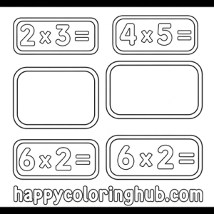 Multiplication page 6th grade color – Happy Coloring Hub – Free ...