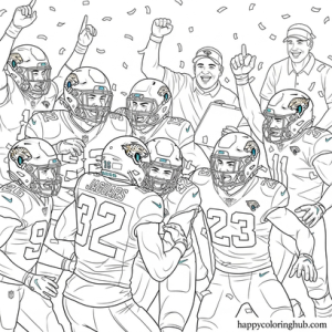 Nfl jaguars coloring pages – Happy Coloring Hub – Free Printable ...