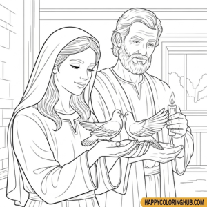 Presentation of the lord coloring page – Happy Coloring Hub – Free ...