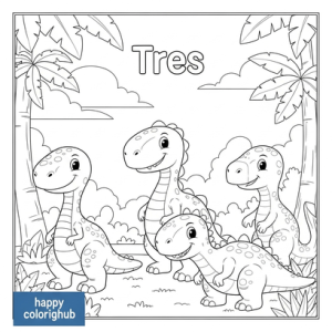 Spanish number coloring pages – Happy Coloring Hub – Free Printable ...