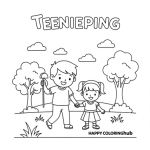 Teenieping colouring pages – Happy Coloring Hub – Free Printable ...