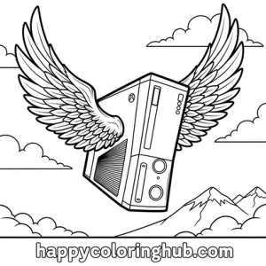 Xbox 360 coloring pages – Happy Coloring Hub – Free Printable Coloring ...