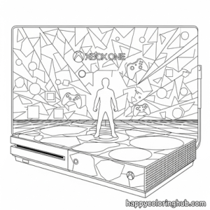 Xbox one coloring pages – Happy Coloring Hub – Free Printable Coloring ...