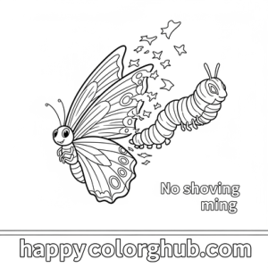 Butterfly adult coloring book – Happy Coloring Hub – Free Printable ...