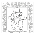 Free christmas mini coloring pages for kids – Happy Coloring Hub – Free ...