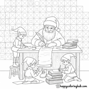 Free dear santa printable letter coloring page – Happy Coloring Hub ...