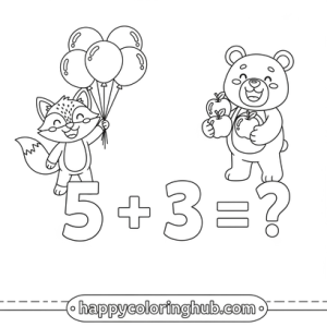 Free printable 1st grade addition coloring pages – Happy Coloring Hub ...