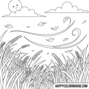 Free printable bold wind gusts coloring sheets – Happy Coloring Hub ...