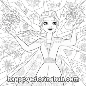 Frozen 2 colouring pages – Happy Coloring Hub – Free Printable Coloring ...
