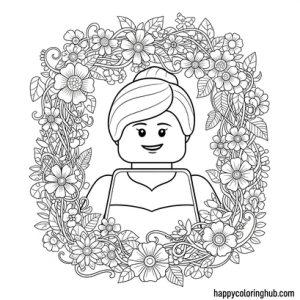 Girl legos coloring pages – Happy Coloring Hub – Free Printable ...
