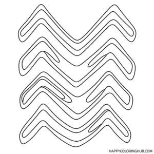 Large print chevron pattern coloring page – Happy Coloring Hub – Free ...