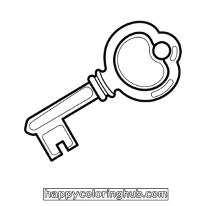 Printable keys coloring pages – Happy Coloring Hub – Free Printable ...