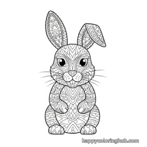 Zentangle easter coloring pages – Happy Coloring Hub – Free Printable ...