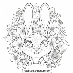 Zootopia free coloring pages – Happy Coloring Hub – Free Printable ...