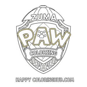 Zuma coloring page paw patrol – Happy Coloring Hub – Free Printable ...