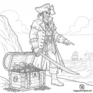 Dark fantasy fashion coloring page for men – Happy Coloring Hub – Free ...