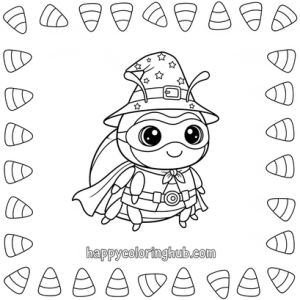 Beetles halloween coloring pages – Happy Coloring Hub – Free Printable ...