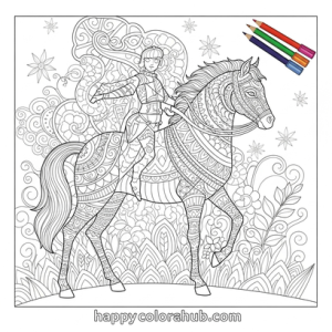Centaur coloring page – Happy Coloring Hub – Free Printable Coloring ...
