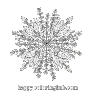 Vaporwave herbs coloring page for seniors – Happy Coloring Hub – Free ...